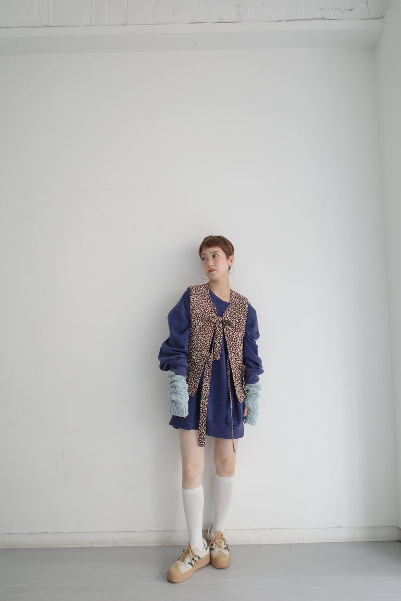 leopard short vest – hjerte